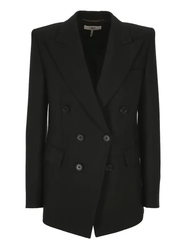 Chloé Double-breasted Tailored Jacket - Black