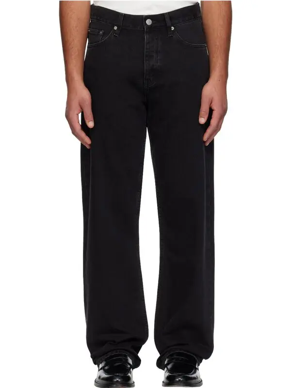 SUNFLOWER Loose Fit Jeans - Black Washed