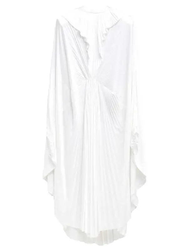 Vetements Pleated Medium-length Dress - White