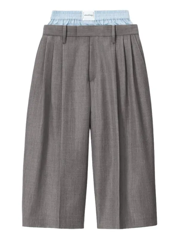 Alexander Wang Layered Tailored Culottes - Gray