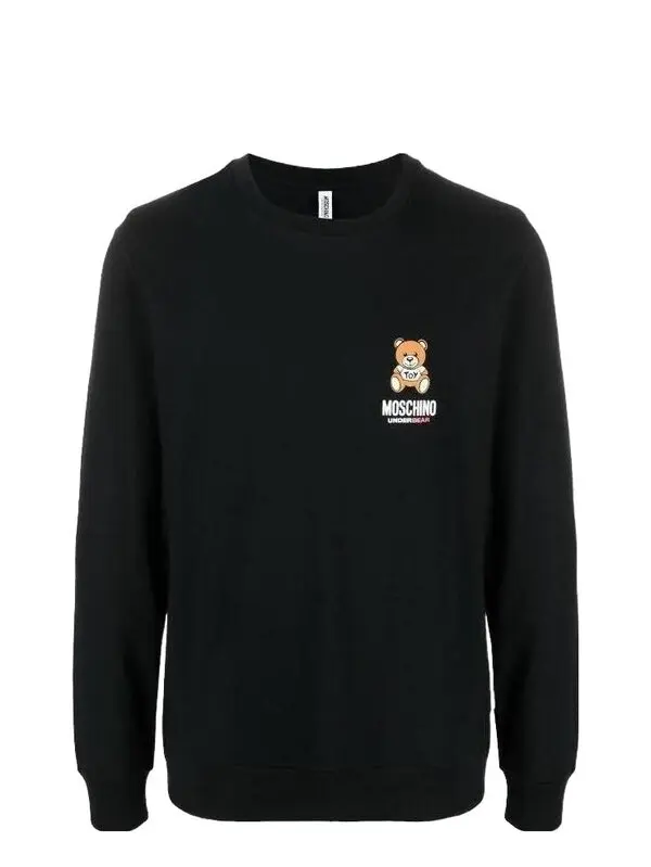 Moschino Teddy Bear Graphic Crewneck Sweatshirt - Pink
