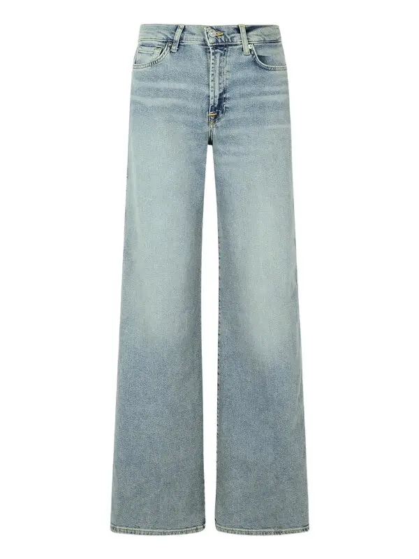 7 For All Mankind Belt Loop Jeans - Lightblue