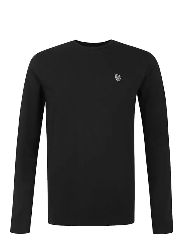 EA7 Round-neck Long-sleeved T-shirt - Black