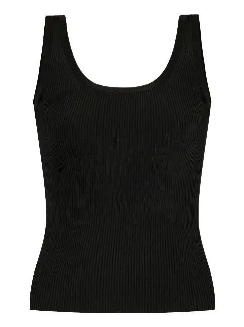 Zimmermann Halliday Ribbed Tank Top - Black