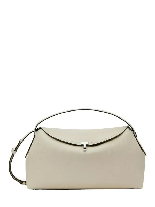 TOTEME Logo Plaque Shoulder Bag - Nude
