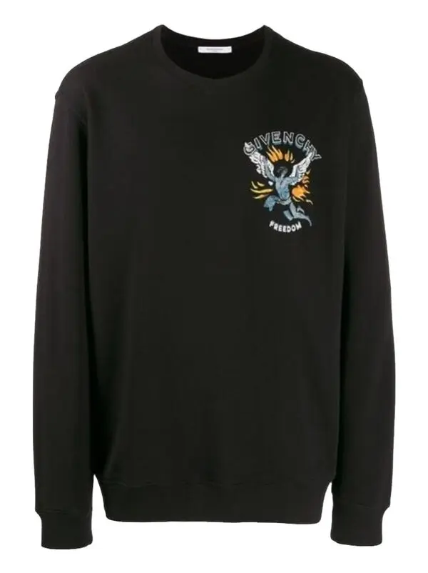 Givenchy Rib Round Neck Sweater - Black