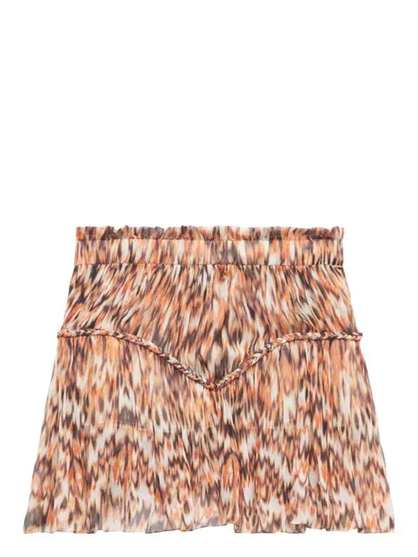 Isabel Marant Étoile Roumi Georgette Crepe Skirt - Oranges