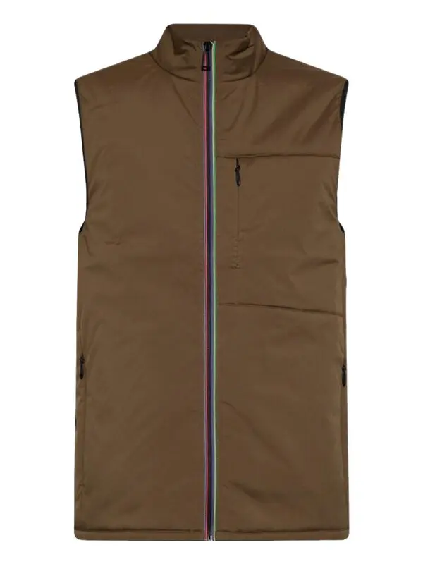 Paul Smith Mixed Media Gilet - Green