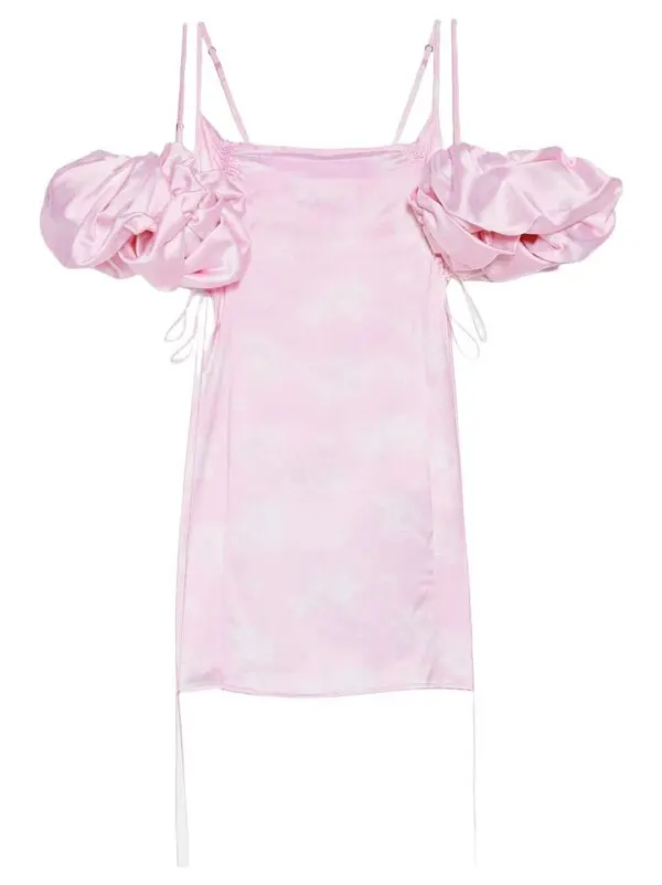 Jacquemus Puffed Sleeve Mini Dress - Pink