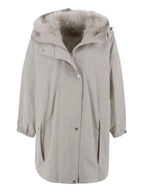 Max Mara Long Hooded Coat - Gray