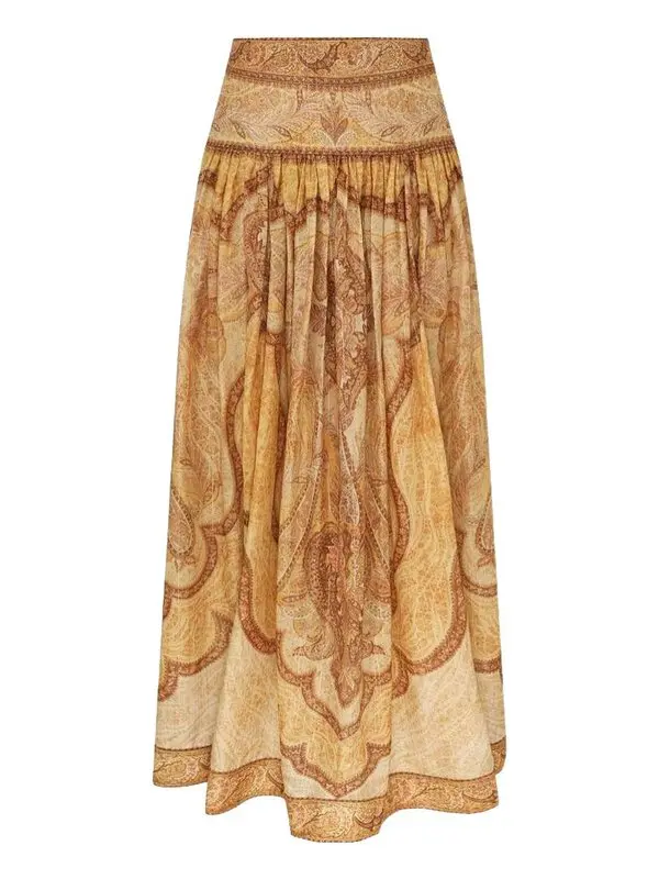 Zimmermann Wanderlust Maxi Skirt - Nude