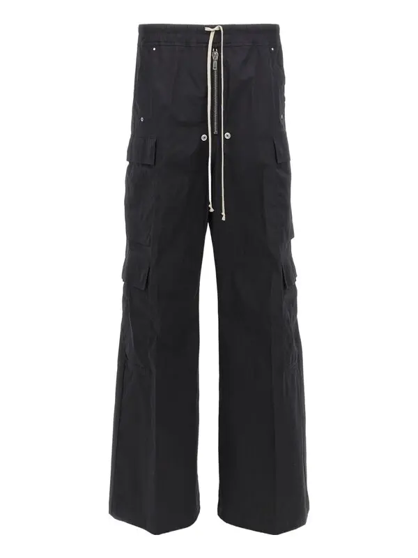 Rick Owens Cargo Drawstring Pants - Black