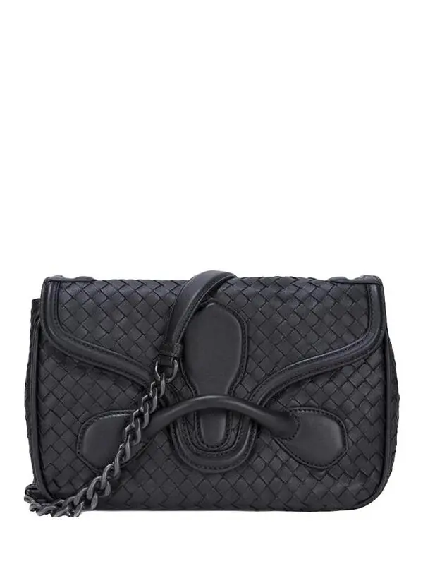 Bottega Veneta Woven Shoulder Bag - Black