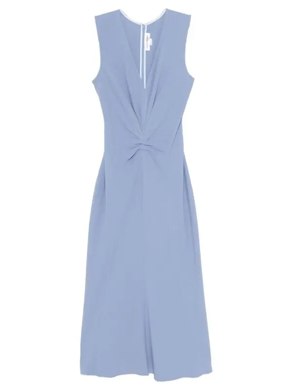 Victoria Beckham Sleeveless V-neck Dress - Light Blue