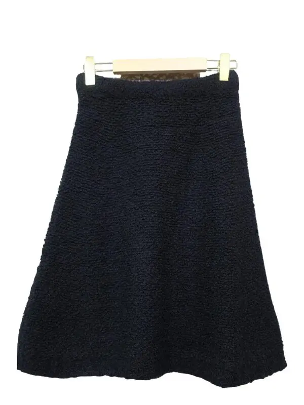 Prada A-line Textured Skirt - Black