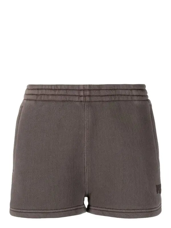 Alexander Wang Cotton-blend Track Shorts - Black