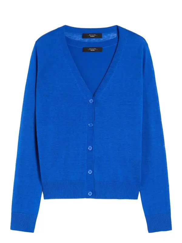 Max Mara Marabu V-neck Knitted Twin Set - Blue