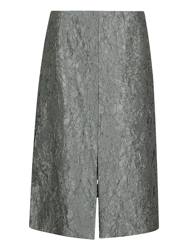 Dries Van Noten Front-slit Creased Mini Skirt - Raf