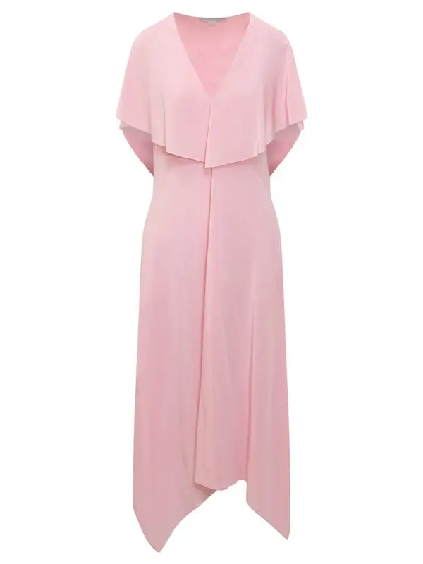 Stella McCartney Draped V-neck Midi Dress - No