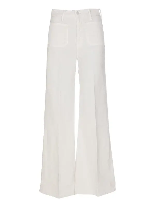 MOTHER Rollet Skimp Wide-leg Pants - White