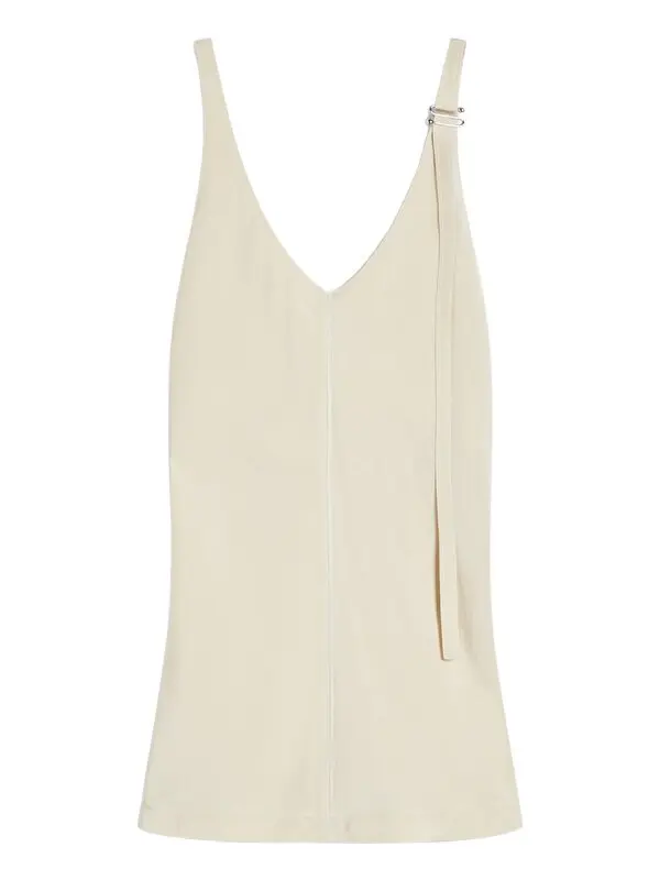 Sportmax Sleeveless V-neck Top - Ivory