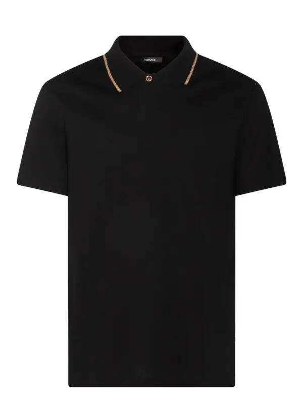 Versace Short-sleeved Polo Shirt - Black