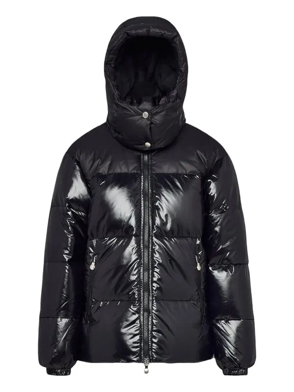 Pyrenex Lively Padded Bomber Jacket With Hood - Black