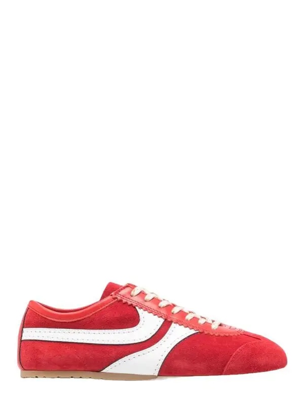 Dries Van Noten Contrast Stripe Lace-up Sneakers - Red