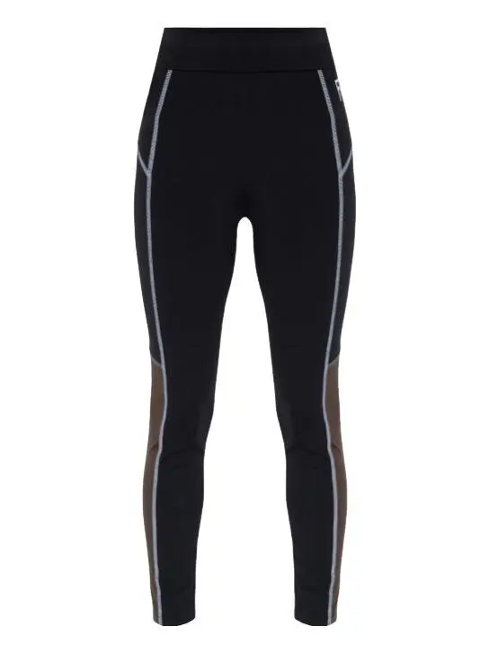 Fendi Logo Printed Stretch Leggings - Black
