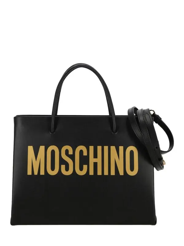 Moschino Printed Tote Bag - Black