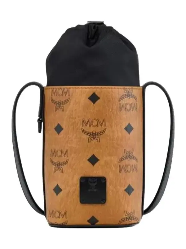 Mcm Printed Shoulder Bag - Brown