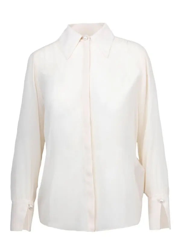 Liu Jo Pearl Embellished Shirt - White