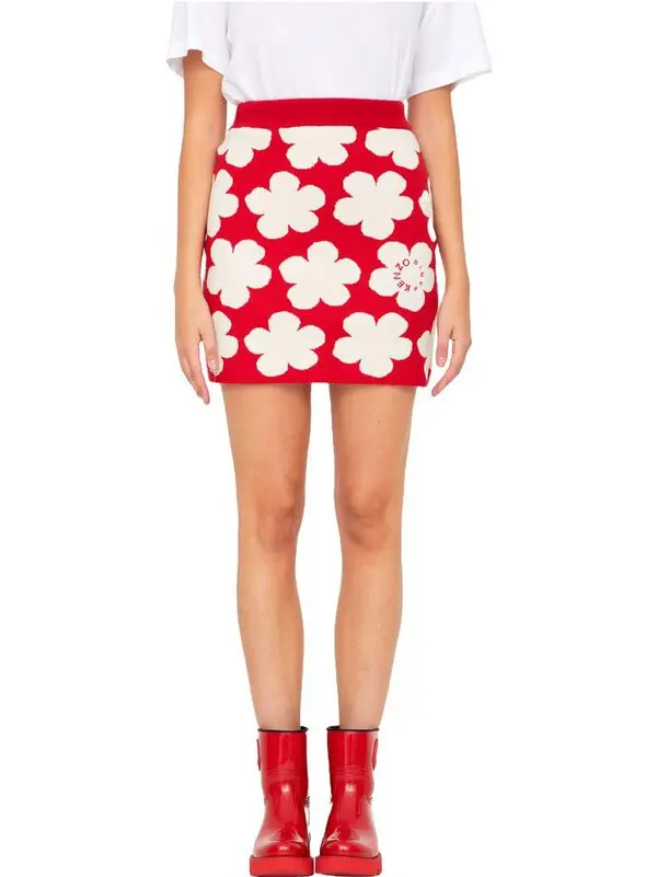 Kenzo Hana Dots Jacquard Mini Skirt - Multicolor
