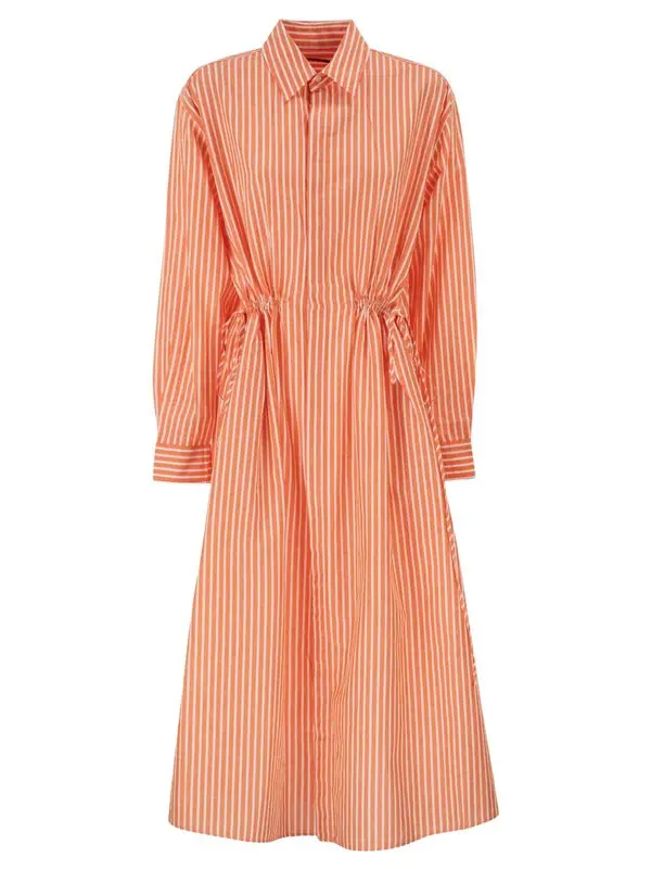 Polo Ralph Lauren Striped Button-up Shirt Dress - Pink