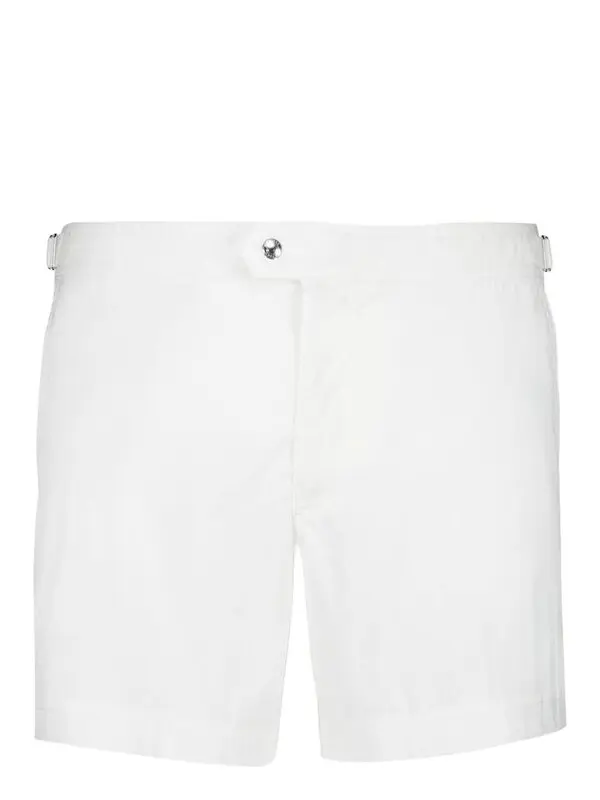 TOM FORD Compact Poplin Swim Shorts - White
