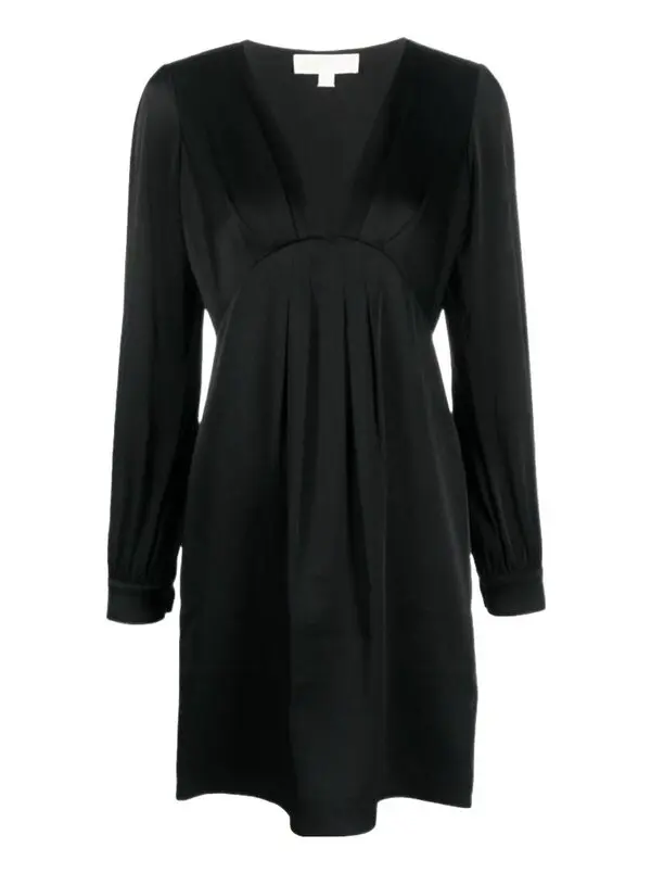 Michael Kors Satin-weave Minidress - Black