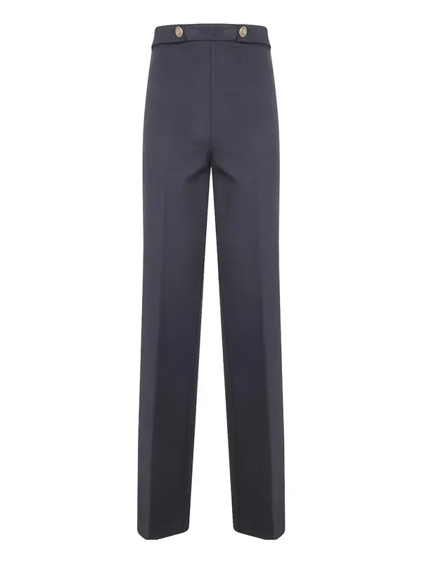 TWINSET Tailored Button-fastening Trousers - Black