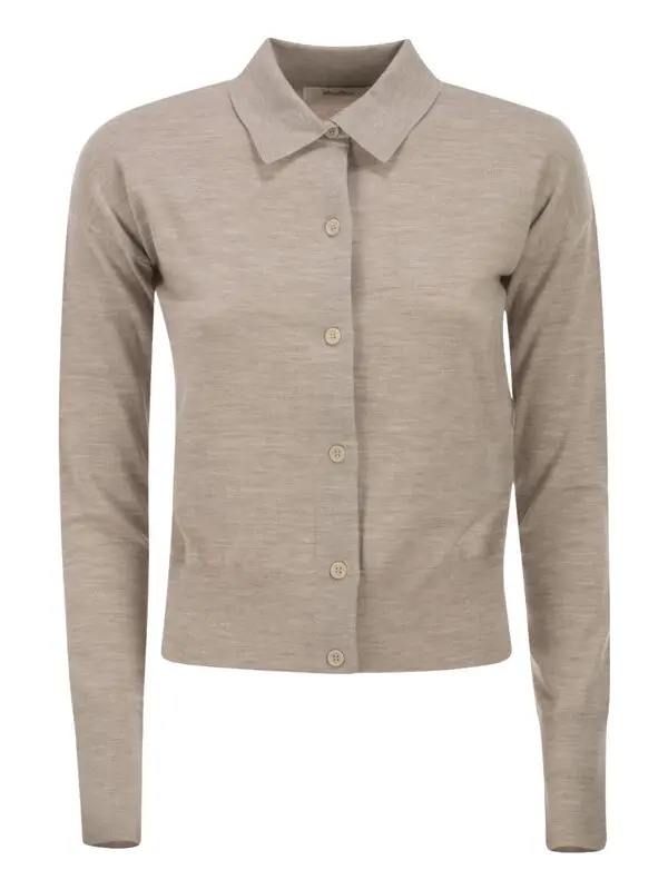 Max Mara Medeola Knitted Cardigan - Nude