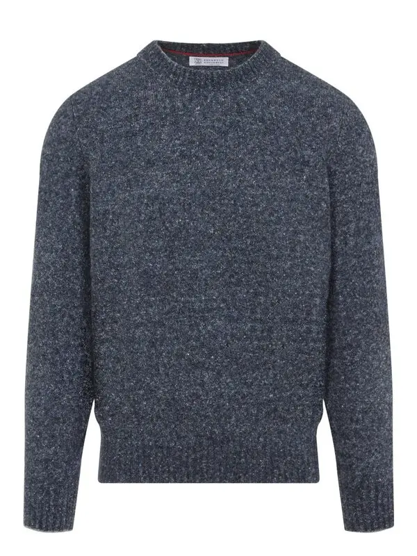 Brunello Cucinelli Crewneck Knitted Jumper - Black
