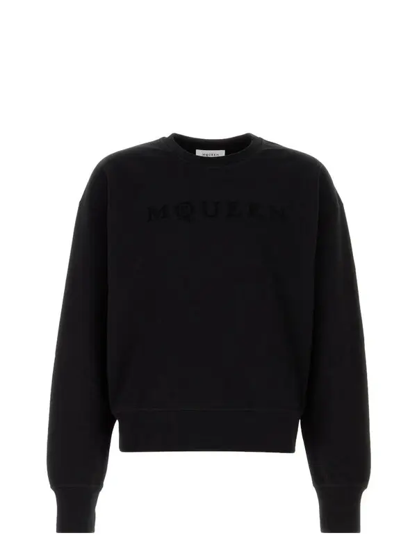 Alexander McQueen Logo Crewneck Sweatshirt - Black