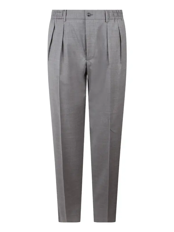 Tagliatore P-gord Pleated Tailored Trousers - Gray