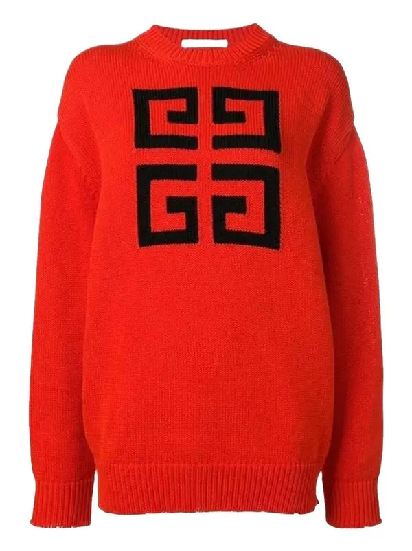 Givenchy 4g Logo Pullover - Red
