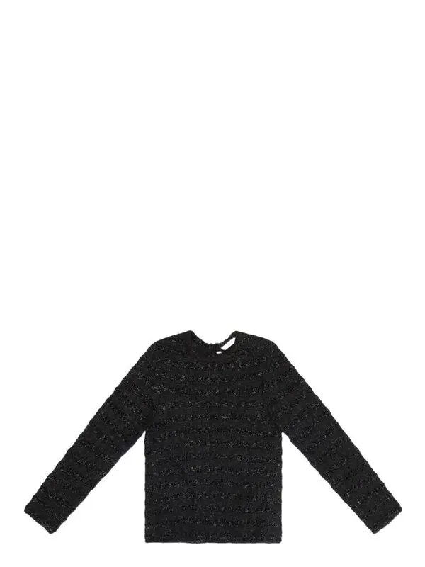 Balenciaga Back-to-front Twill Knit Top - Black