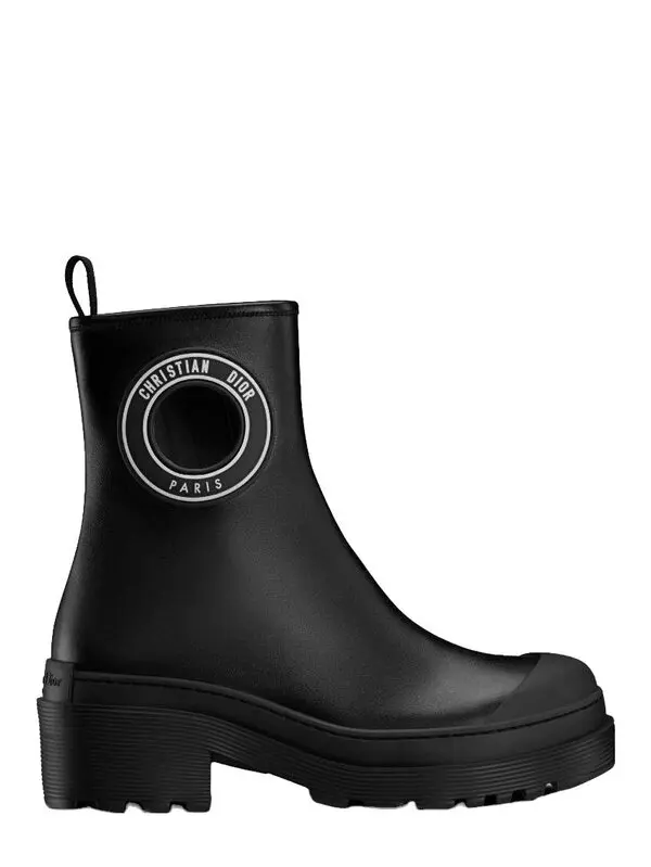 Dior Ankle Boots With Signature Detail - Black