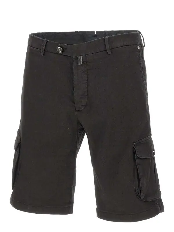 Kiton Cargo Pocket Shorts - Black