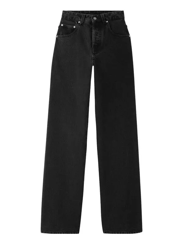 Jacquemus Le De-nimes Wide Leg Jeans - Black