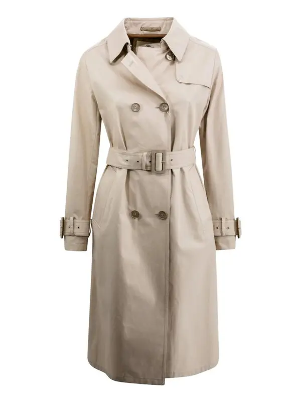 Herno Double Breasted Belted Coat - Nude