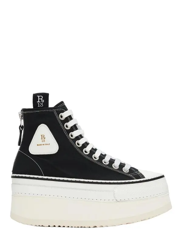 R13 Courtney High-top Sneakers - White