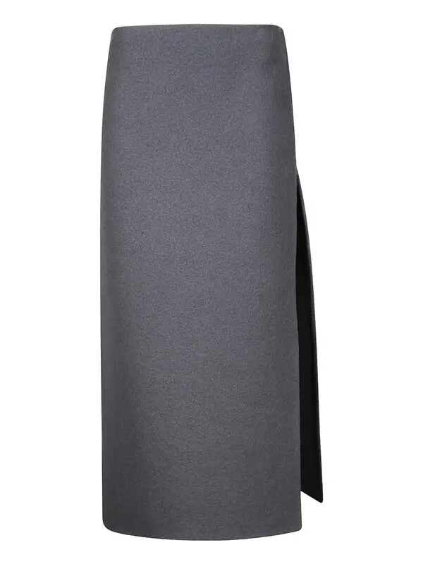 RIER Walker Compact Maxi Skirt - Gray