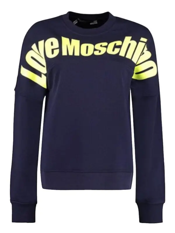 Moschino Detail Sweatshirt - Blue